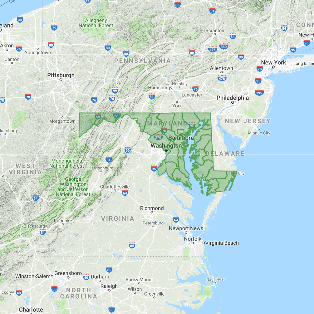 GeoPuzzle - Geographical game of Maryland